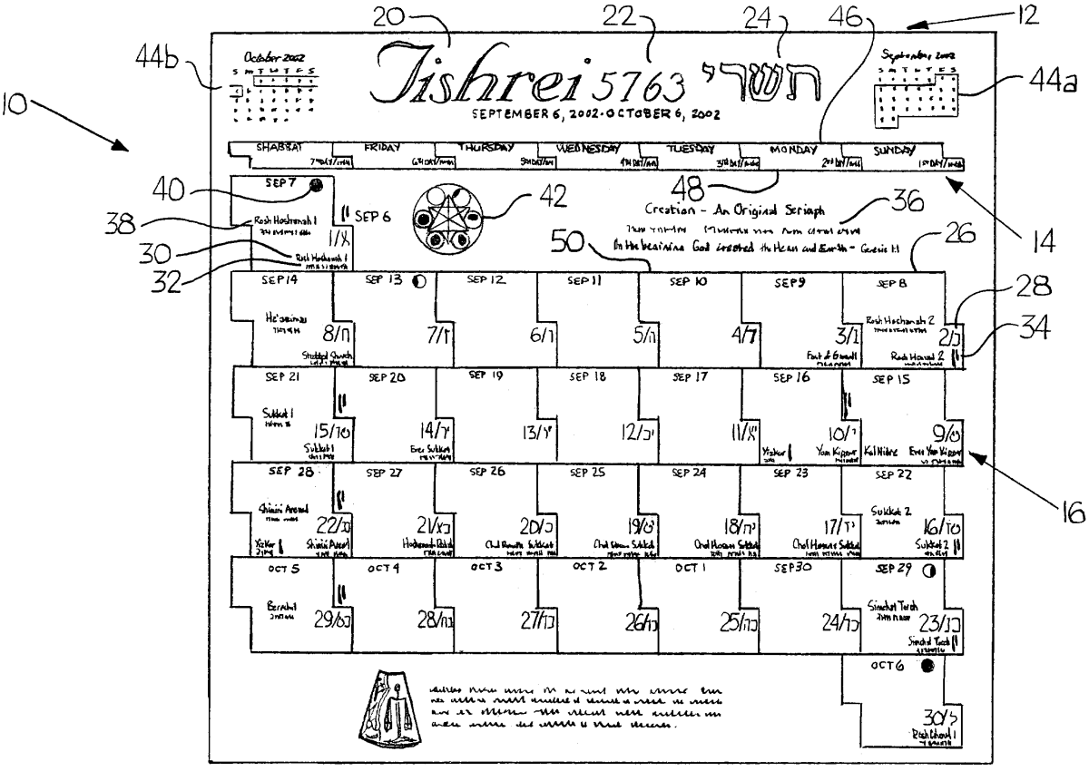 The Hybrid Calendar – Patenting the odd, the impossible, and the unnerving
