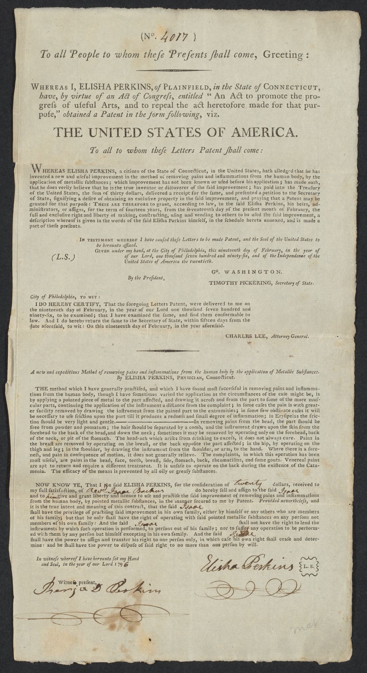 The Perkins Patent Tractors – Patenting the odd, the impossible, and ...